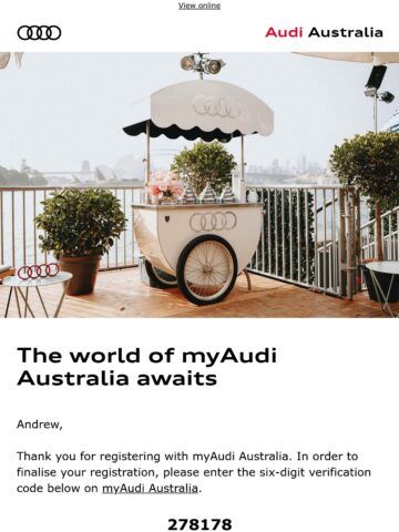 Email Inspiration from Audi Australia - Email Love