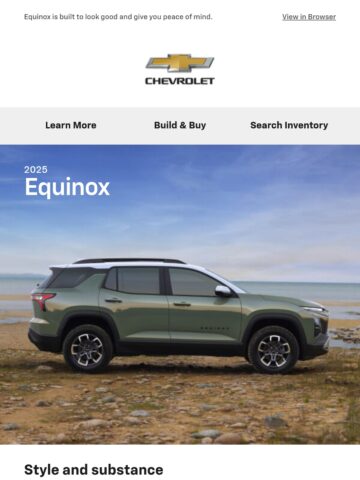 Email Inspiration from Chevrolet - Email Love