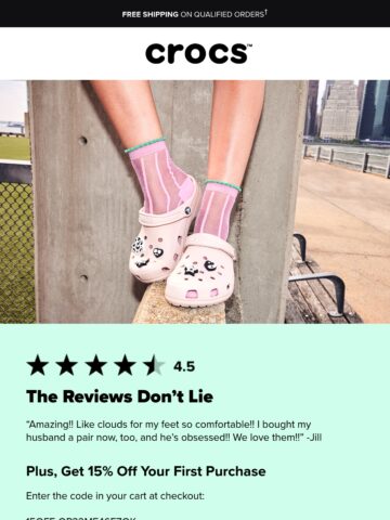 Email Inspiration from Crocs - Email Love
