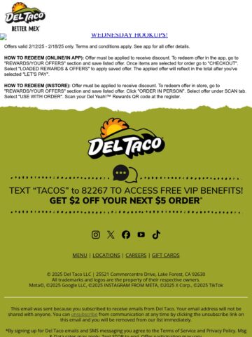 Email Inspiration from Del Taco - Email Love