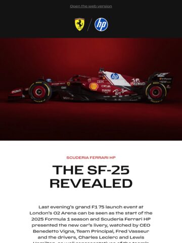 Email Inspiration from Ferrari.com - Email Love