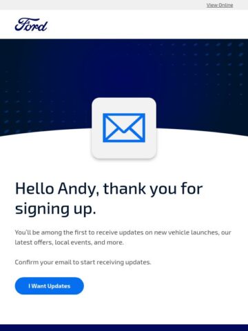 Email Inspiration from Ford Motor Company - Email Love