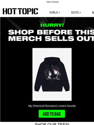 Email Inspiration from Hot Topic - Email Love