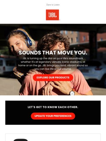Email Inspiration from JBL - Email Love