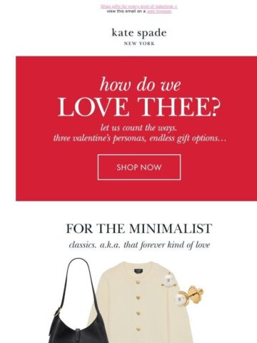 Email Inspiration from kate spade - Email Love