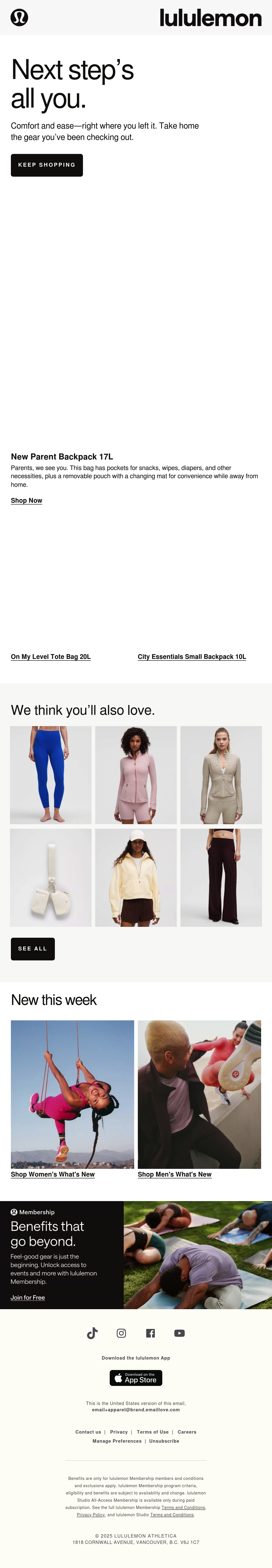 Email Inspiration from lululemon - Email Love