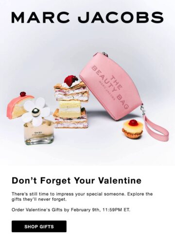 Email Inspiration from MARC JACOBS - Email Love
