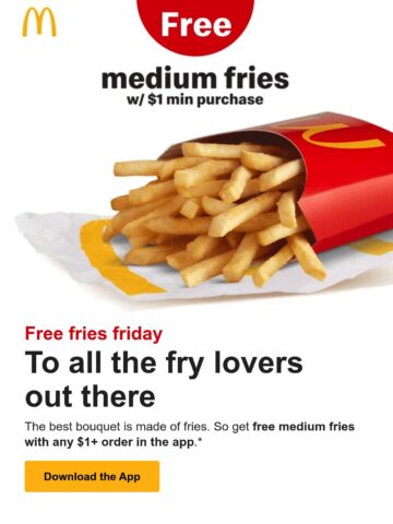 Email Inspiration from McDonald's - Email Love