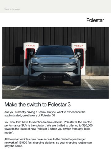 Email Inspiration from Polestar - Email Love
