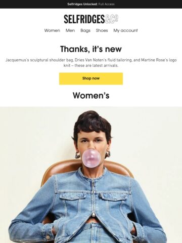Email Inspiration from Selfridges & Co - Email Love