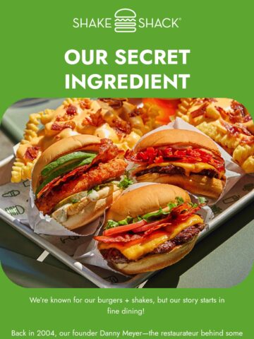 Email Inspiration from Shake Shack - Email Love