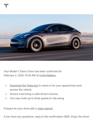 Email Inspiration from Tesla - Email Love
