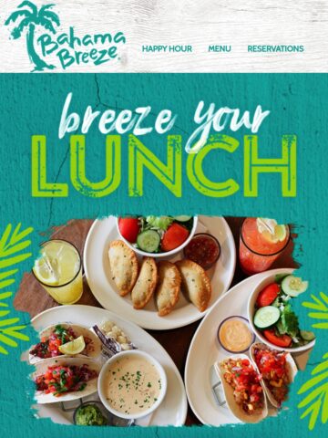 Email Inspiration from Bahama Breeze - Email Love