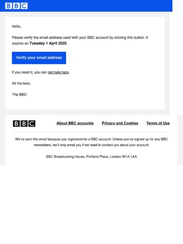 Email Inspiration from BBC Account - Email Love