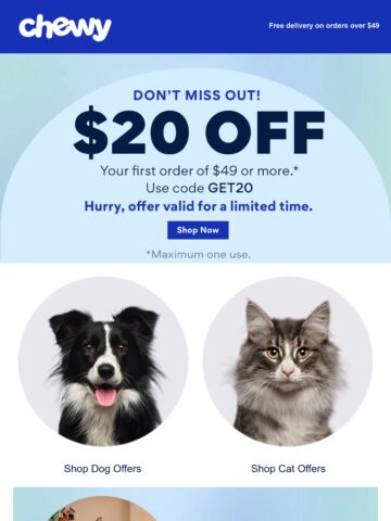 Email Inspiration from Chewy.com - Email Love