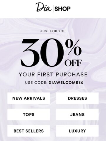 Email Inspiration from Dia Shop - Email Love