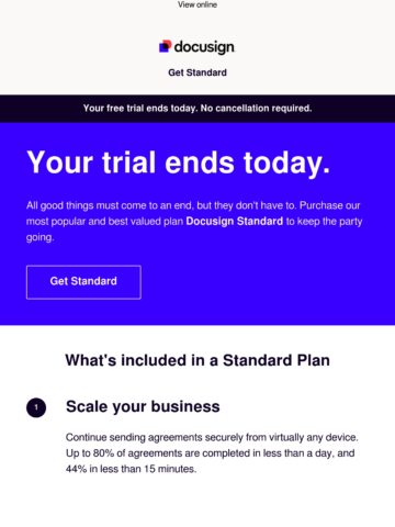 Email Inspiration from Docusign - Email Love