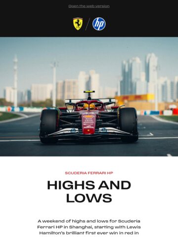 Email Inspiration from Ferrari.com - Email Love