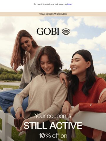 Email Inspiration from Gobi Corporation - Email Love