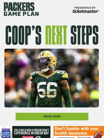 Email Inspiration from Green Bay Packers - Email Love