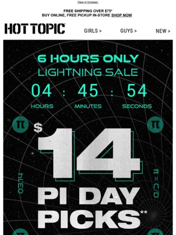 Email Inspiration from Hot Topic - Email Love