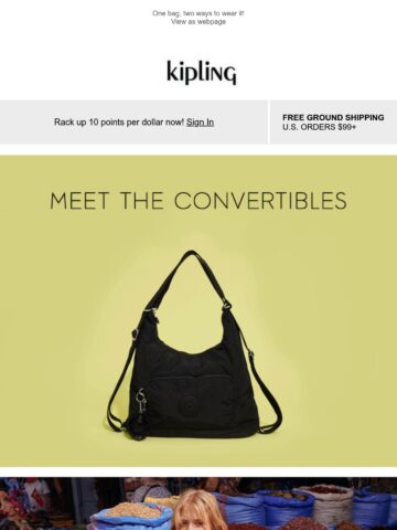 Email Inspiration from Kipling - Email Love