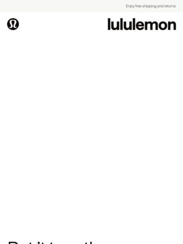 Email Inspiration from lululemon - Email Love