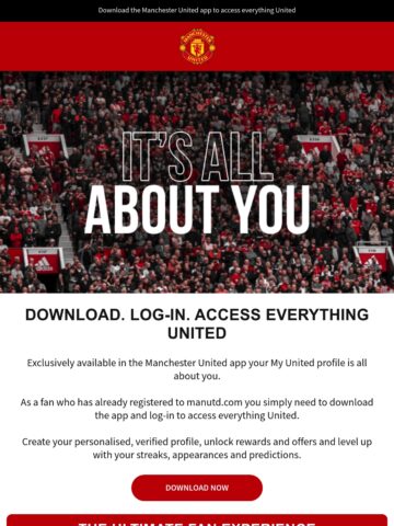 Email Inspiration from Manchester United - Email Love