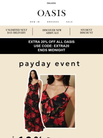 Email Inspiration from Oasis Fashions - Email Love