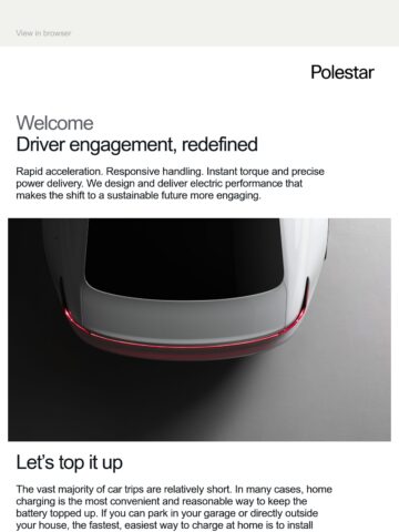 Email Inspiration from Polestar - Email Love