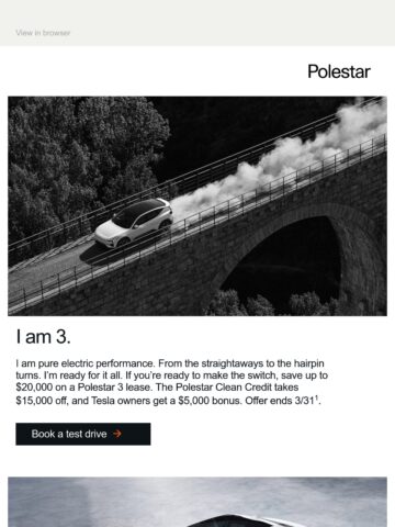 Email Inspiration from Polestar - Email Love