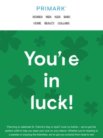 Email Inspiration from Primark - Email Love
