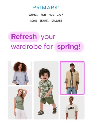 Email Inspiration from Primark - Email Love