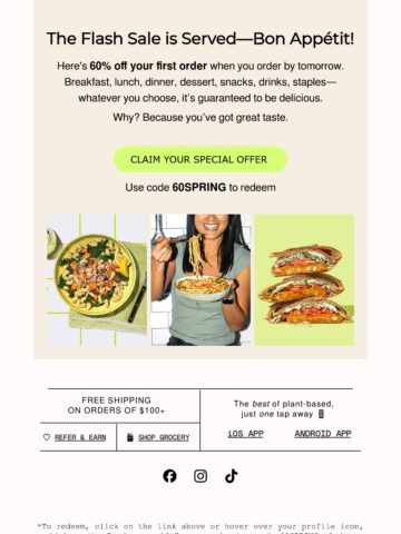 Email Inspiration from Purple Carrot - Email Love