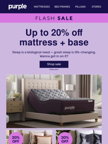 Email Inspiration from Purple - Email Love