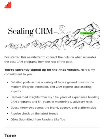 Email Inspiration from Scaling CRM - Email Love