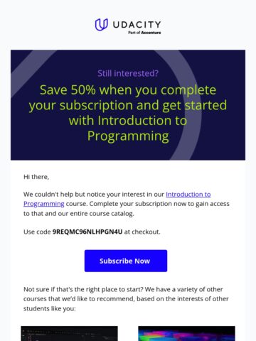 Email Inspiration from Udacity - Email Love