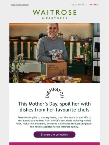 Email Inspiration from Waitrose & Partners - Email Love