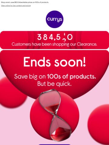 Email Inspiration from Currys - Email Love