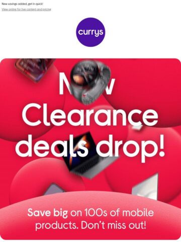 Email Inspiration from Currys - Email Love