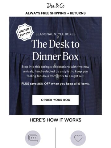 Email Inspiration from Dia & Co - Email Love