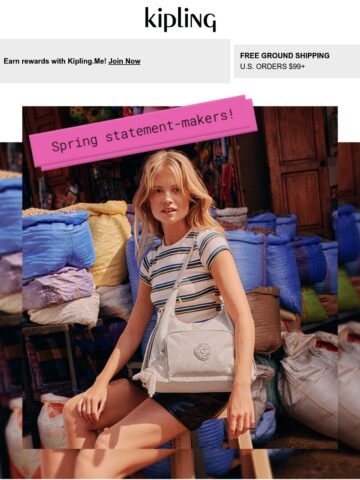 Email Inspiration from Kipling - Email Love