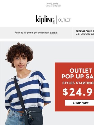 Email Inspiration from Kipling - Email Love