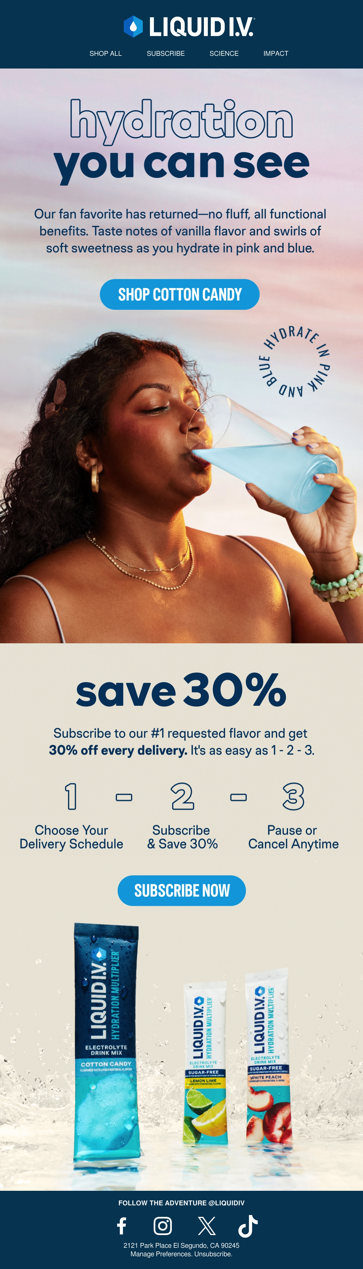 Email Inspiration from Liquid I.V. - Email Love
