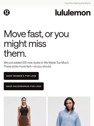 Email Inspiration from lululemon - Email Love