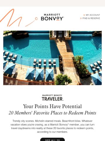 Email Inspiration from Marriott Bonvoy - Email Love