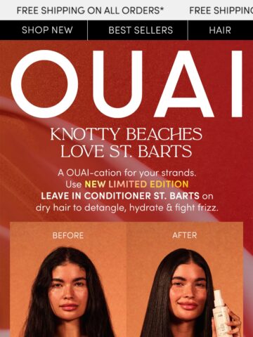 Email Inspiration from OUAI - Email Love
