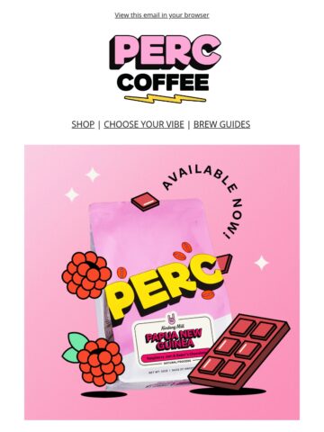 Email Inspiration from PERC Coffee - Email Love