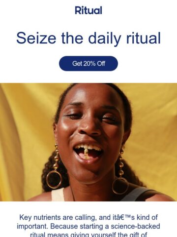 Email Inspiration from Ritual - Email Love