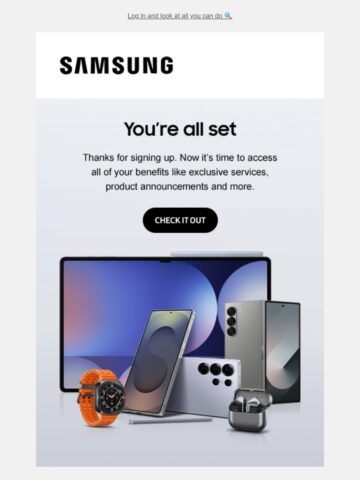 Email Inspiration from Samsung - Email Love